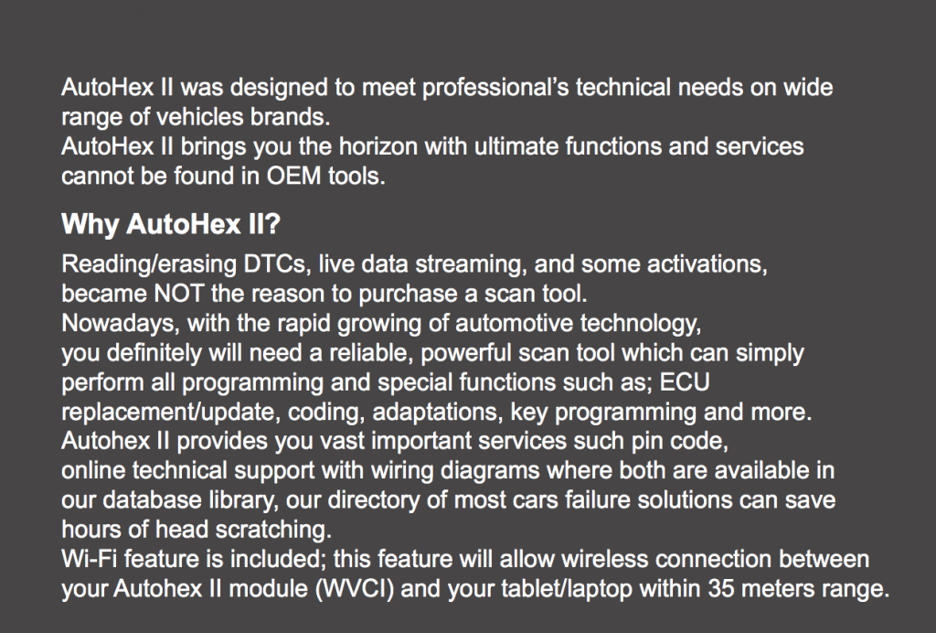 AUTOHEX II Tool for Hyundai, Kia and Toyota - OBD STORE