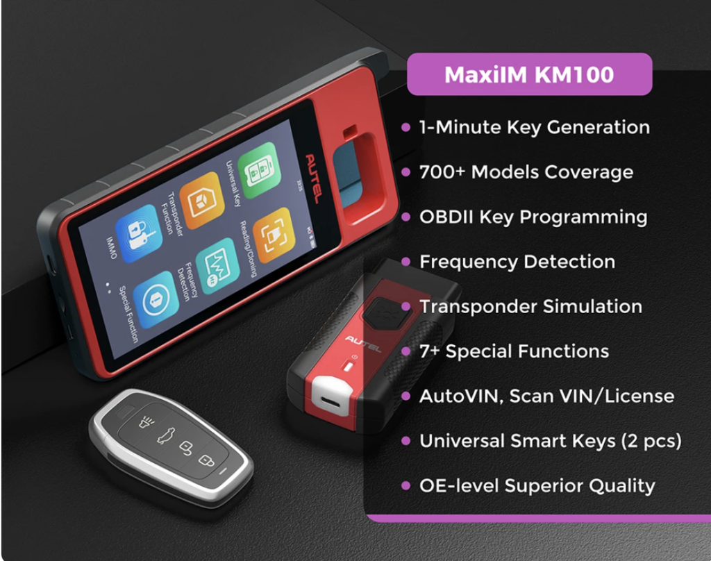 Autel MaxiIM KM100 Key Fob Programmer - OBD STORE